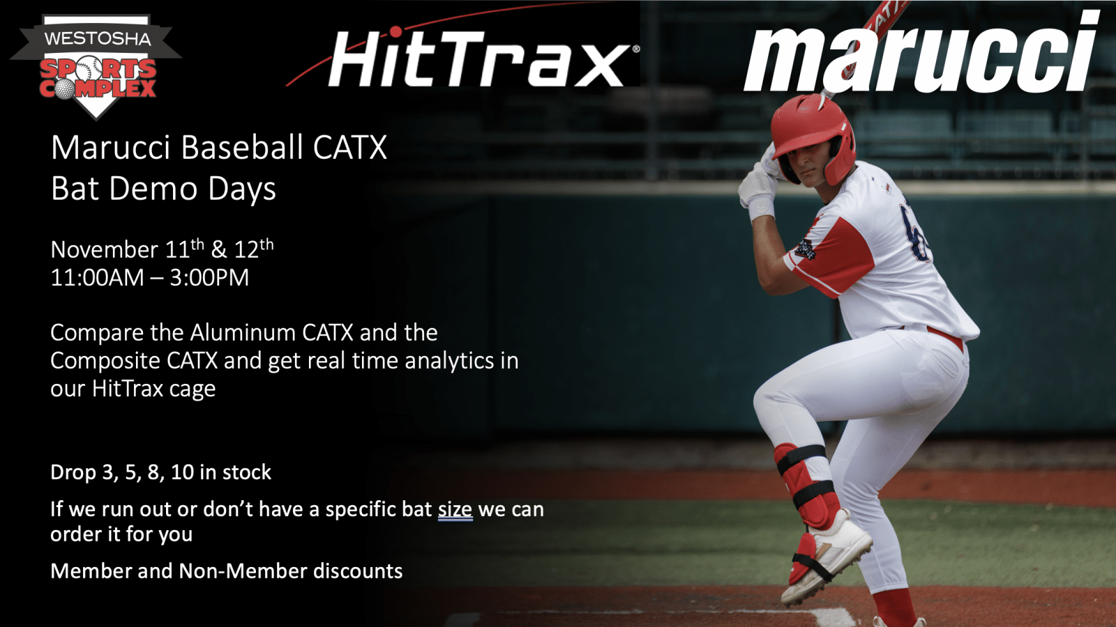 Bat Demo Days Announced | Westosha Sports Complex